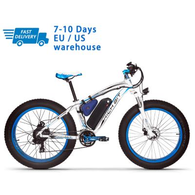 China US EU STOCK 1000W High Power Electric Bike Fat Tire All Terrain 21 Speed 17Ah 26 Inch RICH BIT 012 for sale