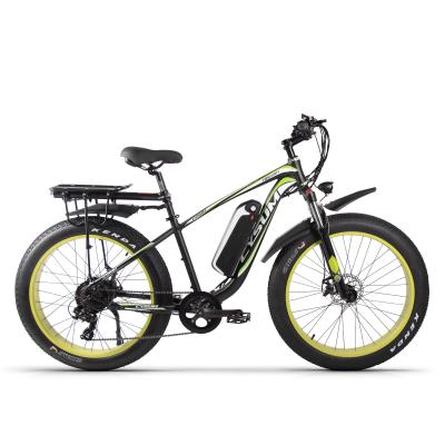 China Mens Mountain Electric Bikes Lightweight Fat 48V 1000w 17AH 26