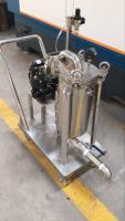 China Industrial Mobile Bag Filter Machine for Coatings 0.25m² Filter Area with 6kg/cm² Pressure and 120°C Temperature Rating for sale