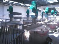 China Fixed Platform Coating Production Line with 1000L-5000L Paint Mixing Vessels - Custom Industrial Mixing Tanks for sale