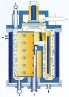 China LTD-N Series 30L Nanoscale Vertical Sand Mill with 45kW Motor and 80L/h Production Capacity for sale