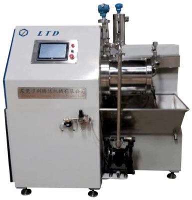 China Stainless Steel Horizontal Nano Sand Mill 22kW 10L Capacity Bead Milling Machine for 50nm Grinding for sale