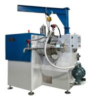 China 18L Horizontal Pin Type Sand Mill Machine for High Viscosity Products - 55Kw Motor, 70-100L/h Capacity for sale