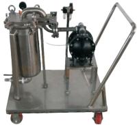 China Industrial Mobile Bag Filter Machine for Coatings 0.25m² Filter Area with 6kg/cm² Pressure and 120°C Temperature Rating for sale