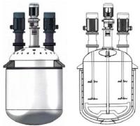 China Stainless Steel Mixing Kettle 1000L-6000L with Three-Shaft Stirring and 1450 RPM Dispersion for sale