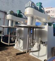 China SS304 Double Shaft Lab Vacuum Emulsifying Mixer Machine with High & Low Speed Control for High Viscosity Products for sale
