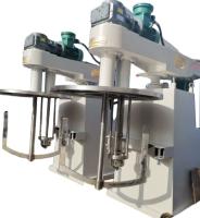 China SS304 Double Shaft Lab Vacuum Emulsifying Mixer Machine with High & Low Speed Control for High Viscosity Products for sale