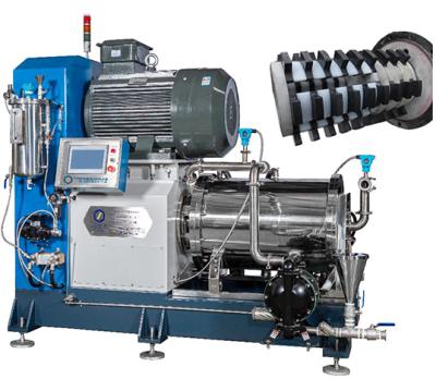 China 100L Horizontal Nano Bead Mill with 50nm Grinding Fineness and 110Kw Motor for Water-Based Products for sale