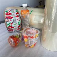 China High Shrinkage PVC Shrink Film For Irregular Shaped Beverage Bottles for sale