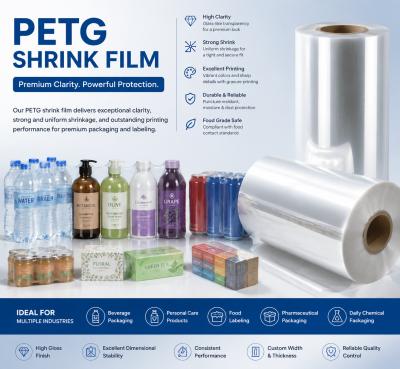 China Durable PETG Shrink Film for Industrial Packaging Applications Providing Protection and Clear Visibility for sale