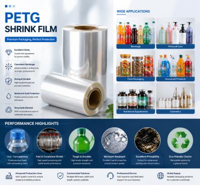 China Industrial Grade Petg Shrink Film Offering Optimal Clarity And Strength For Protective Packaging Needs for sale