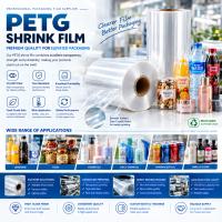 China Transparent PETG Shrink Film Offering Superior Strength and Shrinkability for Packaging and Wrapping Needs for sale