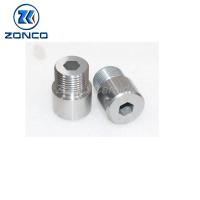 China Cemented Carbide Oil Spray Screw Threaded Nozzle Customized For Pdc Drill Bit for sale