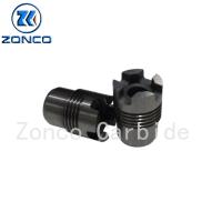 China Specialized Tungsten Cemented Carbide Cross Groove Thread Nozzle For PDC Drill Bits for sale