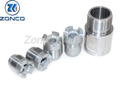 China Tungsten Carbide Cross Shape Threaded Nozzle for PDC Bits 17.5mm for sale