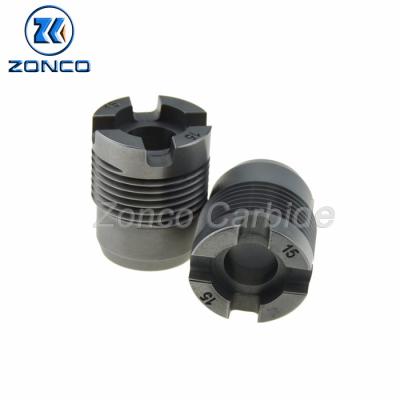 China Cross Groove Tungsten Carbide Drill Bit Nozzle for Oil and Gas 55% Carbide Coverage 300 Hour Life for sale