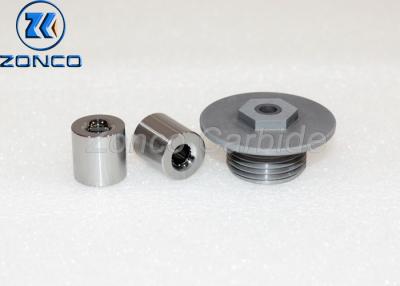 China Tungsten Carbide Integral Thread Nozzle for Drill Bit Corrosion Resistant 100% Virgin Steel for sale