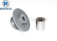 China Tungsten Carbide Integral Thread Nozzle for Drill Bit Corrosion Resistant 100% Virgin Steel for sale