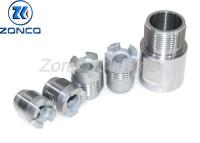 China Solid Tungsten Carbide Parts Threaded Spray Nozzles High Strength for sale