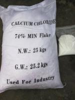 China Calcium Chloride Dihydrate 77% Snow Melting Flakes Dehumidifier Material for sale