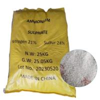 China White Crystalline Ammonium Sulphate (NH4)2SO4 Fertilizer 21% Nitrogen 24% Sulfur ISO Certified for sale