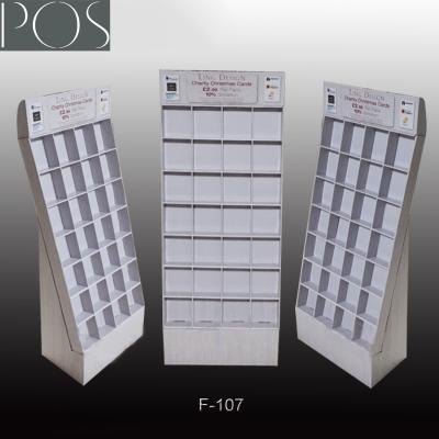 China 4C printing box Floor display stand dividing wall with boxes for sale