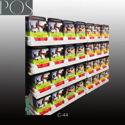 China customized PDQ cardboard box on the supermarket shelves for sale