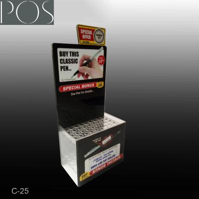 China Colorful pens Acrylic counter top display/table display for show pens for sale