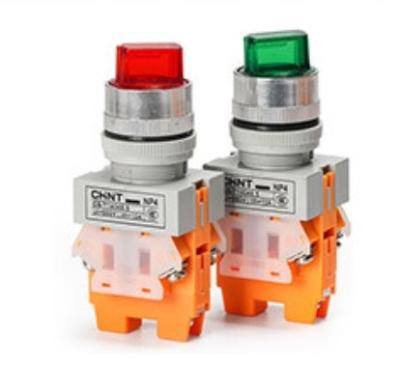 China IP40 Industrial Control Circuit Pushbutton Switch NP4-XD Lighted Rotary Knob for sale
