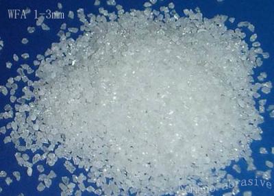 China WFA Section Sand 1-3 mm White Aluminum Oxide Alumina Type Refractory for sale