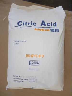China Citric Acid Anhydrous Powder 99.5% Cas 5949-29-1 Industrial Detergent Descaling Agent for sale