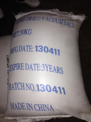 China Pure Dried Vacuum Salt Sodium Chloride NaCl 99.5% 0.15-0.85mm White Crystals for sale