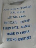 China Evaporated Pure Dried Vacuum Salt 99% NaCl 25kg Food Grade for Production for sale