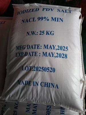 China Sodium Pure Dried Vacuum Salt Iodized 99.3% NaCl 0.15-0.85mm for Edible Use for sale
