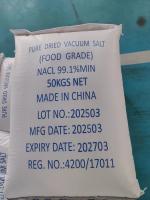 China Bulk Iodized Pure Dried Vacuum Salt Sodium Chloride 99.8% Purity 25kg Bags for sale