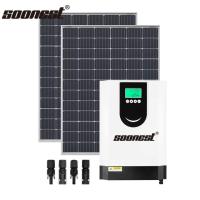 China Hybrid Solar Inverter 3Kva 24V Oem Competitive Price Solar Inverter 250 Kva 3000 Watt Inverter Two Batteries Solar Energy for sale