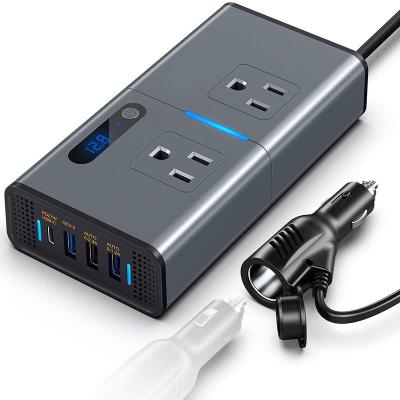 China 200W Electric Dc To Ac Power Inverter For Car 200W Usb Fast Charging 12V Dc To 220V Ac Power Car Inverter for sale
