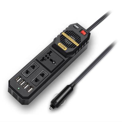China Smart Fast Charger 200W Car Inverter Dc 12V To Ac 220V 3 Phase Car Inverter For Electric Car for sale