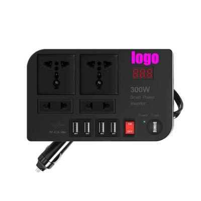 China Customizable Logo 300W 110V Modified Sine Wave Car Inverter 12V 24V To 220V Car Power Inverter for sale