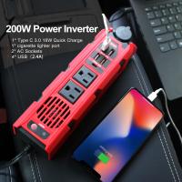 China Car Power Inverter Dc To Ac & Usb 200W Small Inverter 12V For Car Smart Dc To Acr - Car Power Inverter for sale