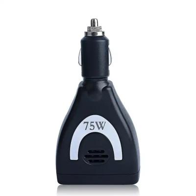 China Electric Charger Car Charger For Magnetic Wireless Car Phone Holder 75W Car Usw Power Inverters Dc12V To Ac 220V for sale