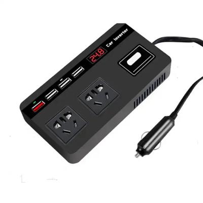 China Customizable Color Car Power Inverter 150W Dc 12V/24V To Ac 220V Power Wireless For Phone Car Magnetic Wireless Charger for sale