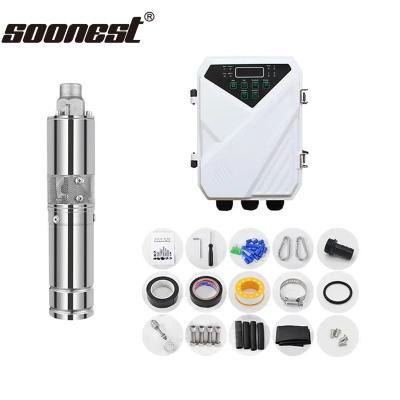 China 24V 48V Solar Water Pressure Pump Irrigation 3Kw Dc Solar Water Pump System Solar Power System For Well Pump for sale