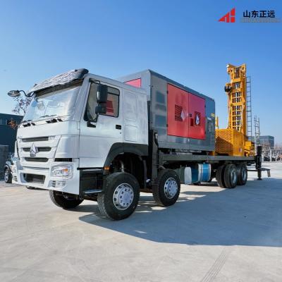 China Water Well Truck Mounted Drilling Rig Heavy Duty Hydraulic Drilling Rig 26000kgs for sale