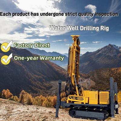 China Industrial Crawler Water Well Drilling Rig 400M Down Hole Drilling Equipment for sale