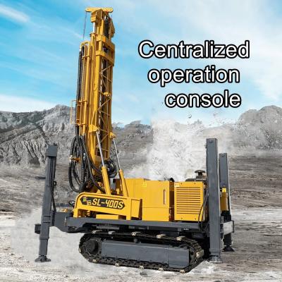 China Hydraulic Top Drive Rotary Air DTH Hammer Rock Mounted Portable Water Well Drilling Rig for sale