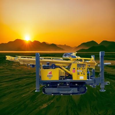 China Fully Hydraulic Crawler Water Well Drilling Rig Construction Down Hole Drilling Equipment for sale
