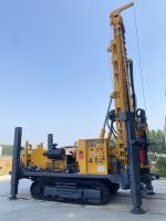 China Fast Feeding Speed 55m/min Crawler Water Well Drilling Rig with CUMMINS Engine and High Rotary Torque 12000/6000N.m for sale