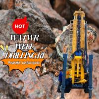 China Diesel Engine 400m Crawler Borehole Hydraulic Crawler Type Monitoring well drilling rig for Sale in South Africa for sale
