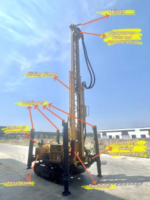 China SL330S Crawler Water Well Drilling Rig 330m Depth Hydraulic System for sale